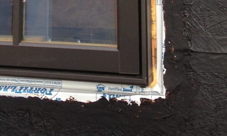 Window sill flashing with tape and liquid-applied membrane - Energy ...