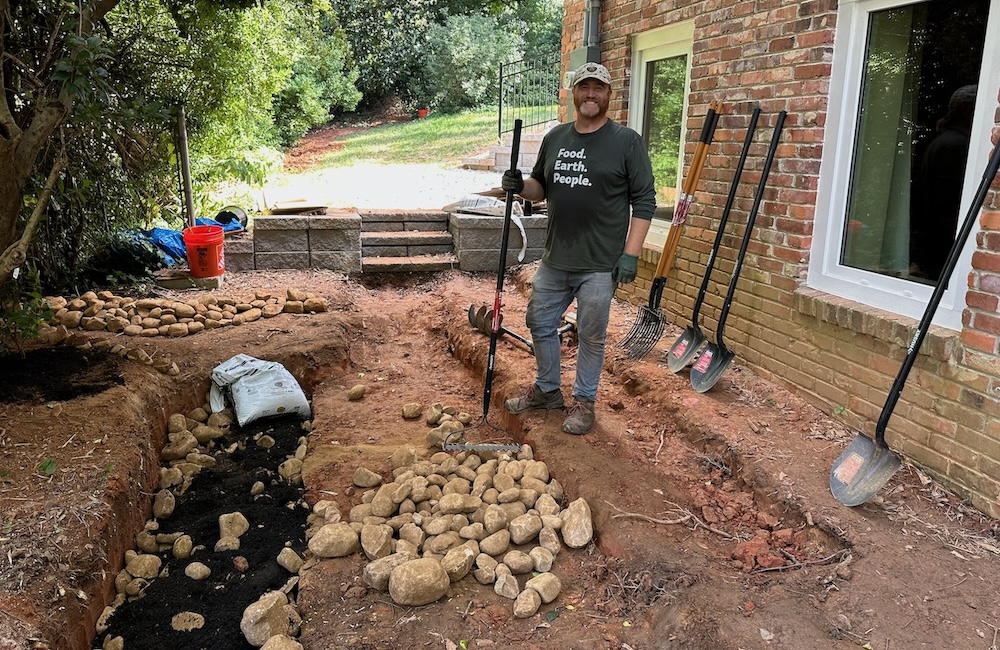 Controlling Exterior Water With a Rain Garden - Energy Vanguard